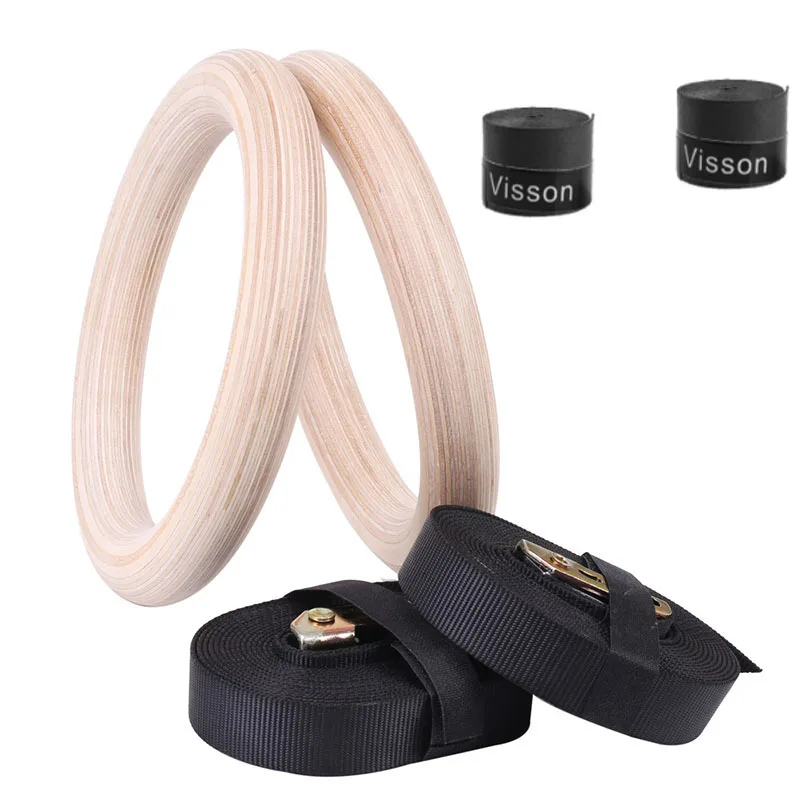 Wooden-Exercise-Fitness-Gymnastic-Rings-Gym-Exercise-Crossfit-Pull-Ups ...
