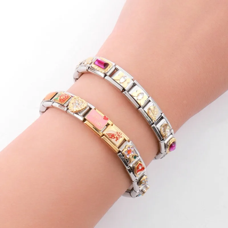 Pulsera-de-m-dulo-italiano-para-hombre-y-mujer-brazalete-artesanal-de ...