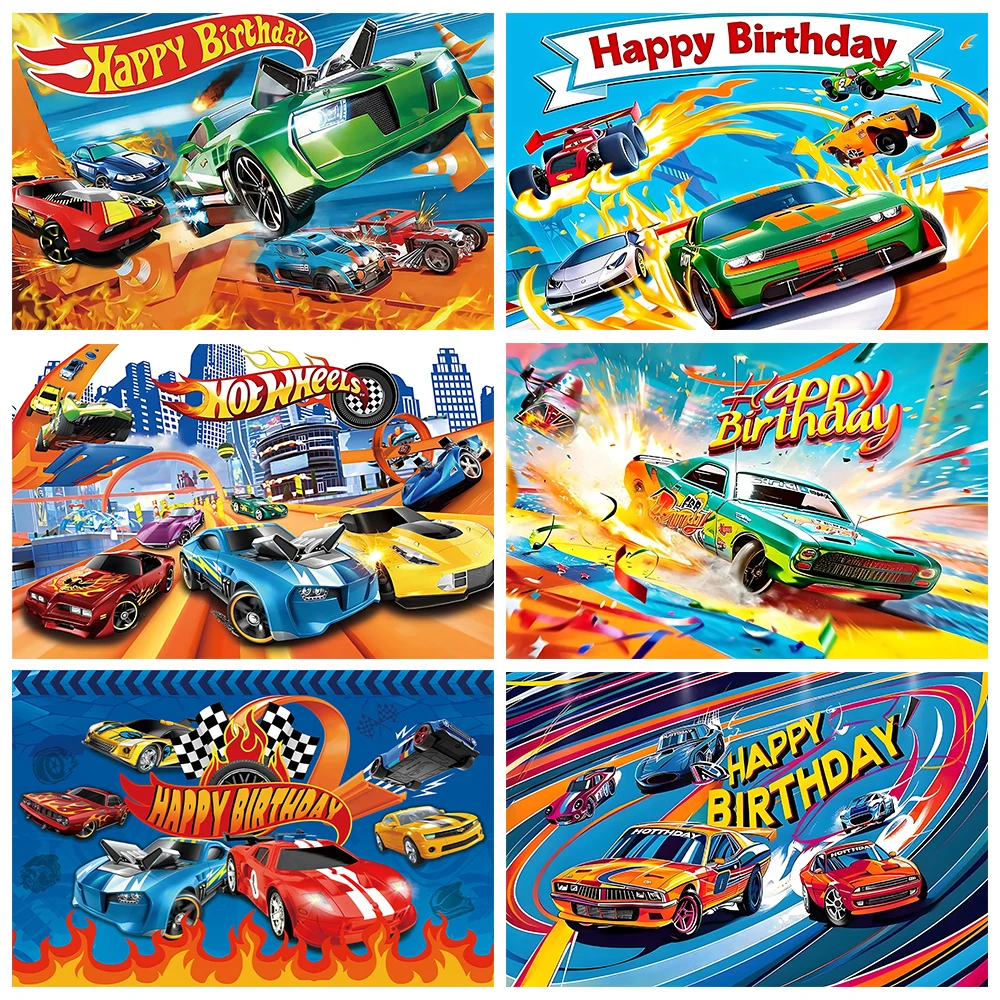 Hot Wheels Race Track Background: The Ultimate Party Décor for Every ...