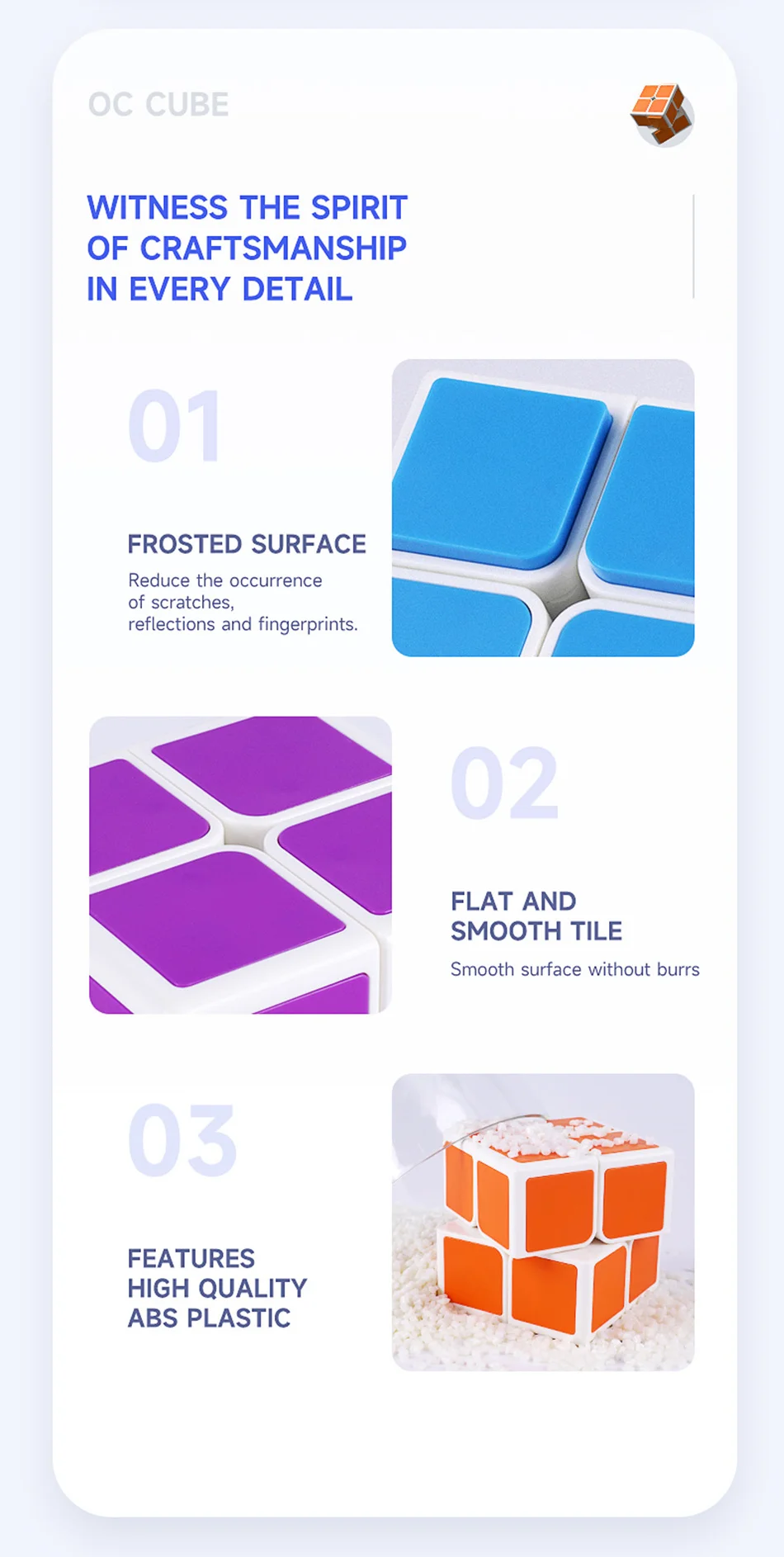 Violet - QiYi OS Cube 2x2x Cube magnétique professionnel POP Magic 2x2 ...