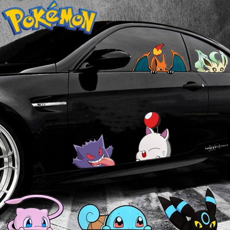 Pokemon-Anime-Eeveelution-Sticker-Pikachu-Gengar-Charizard-Mew-Car ...