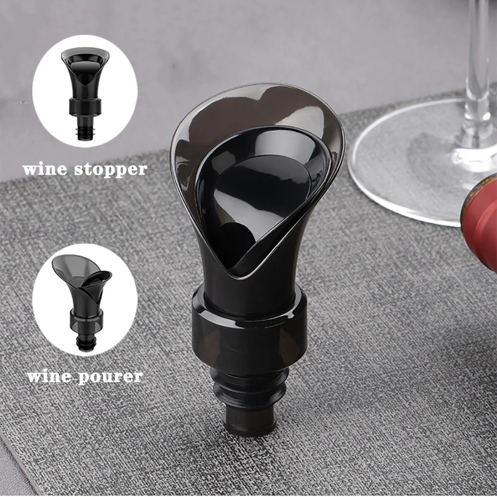 Viboelos Wine Pourer and Stopper 2 in 1 Leak proof No Drip Sealed ...