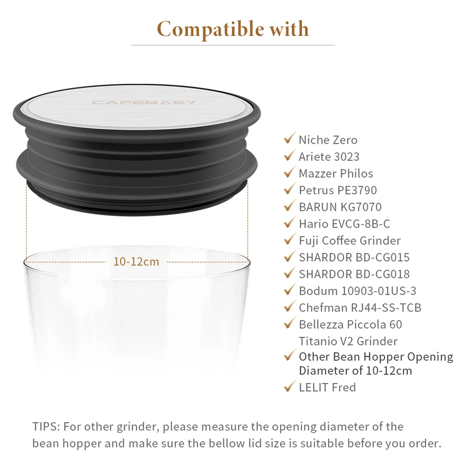 Niche Zero Upgrade CAFEMASY Single Dose Hopper & Bellow Kit For Niche ...