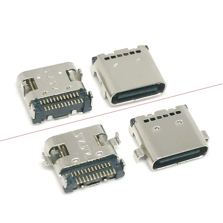 1-10Pcs USB3.1 24pin Type C USB Female Jack C micro USB Power jack ...