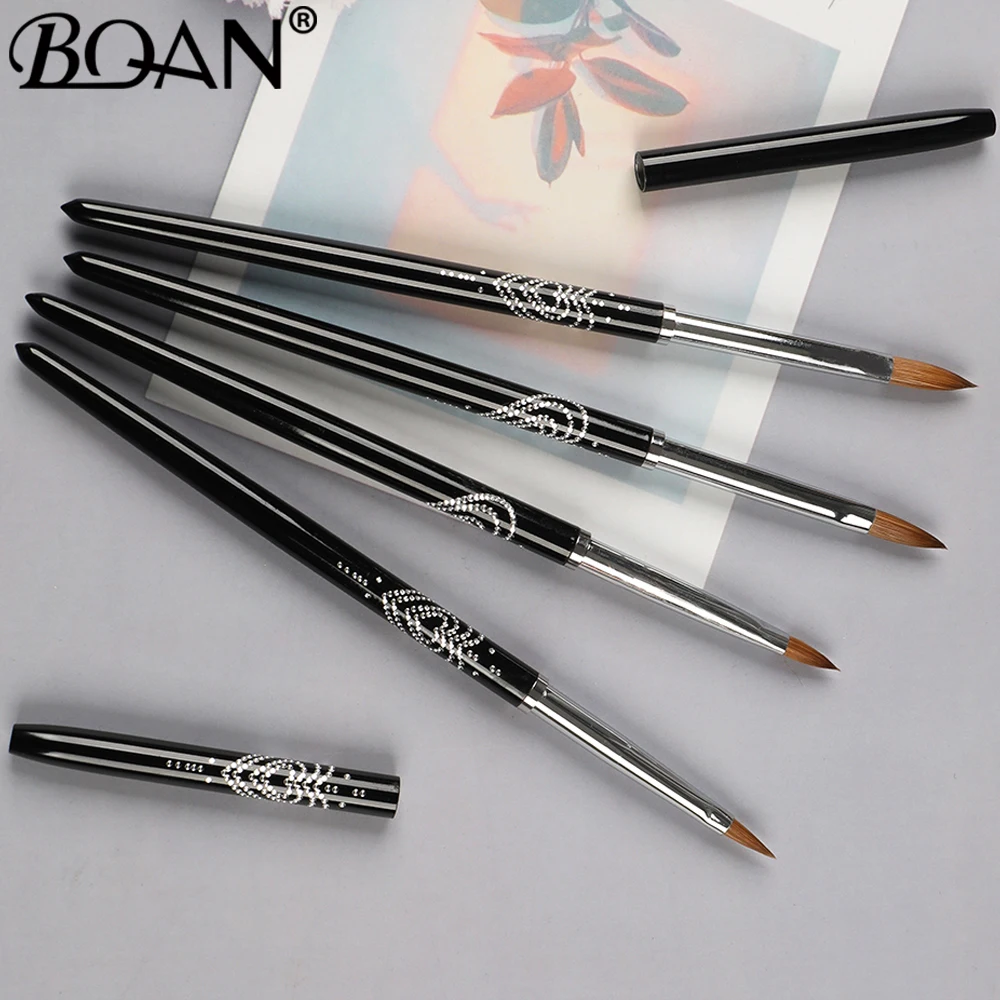 BQAN #2#4#6#8 Kolinsky Acrylic Nail Brush Good Quality Nail Art Mink ...