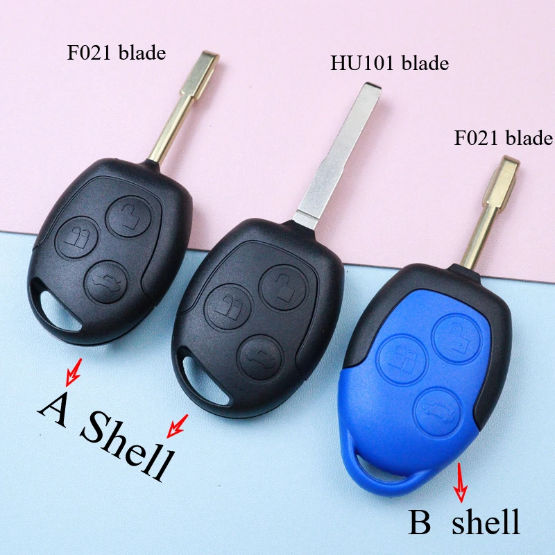 3 Buttons Car Key Housing Key Case Shell for Ford C-Max S-Max 3 Transit ...