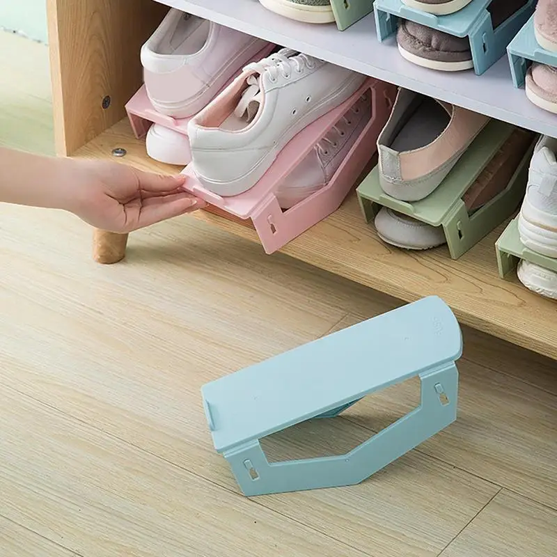 Adjustable-Shoe-Rack-Organizer-Shoes-Footwear-Storage-Stand-Support ...
