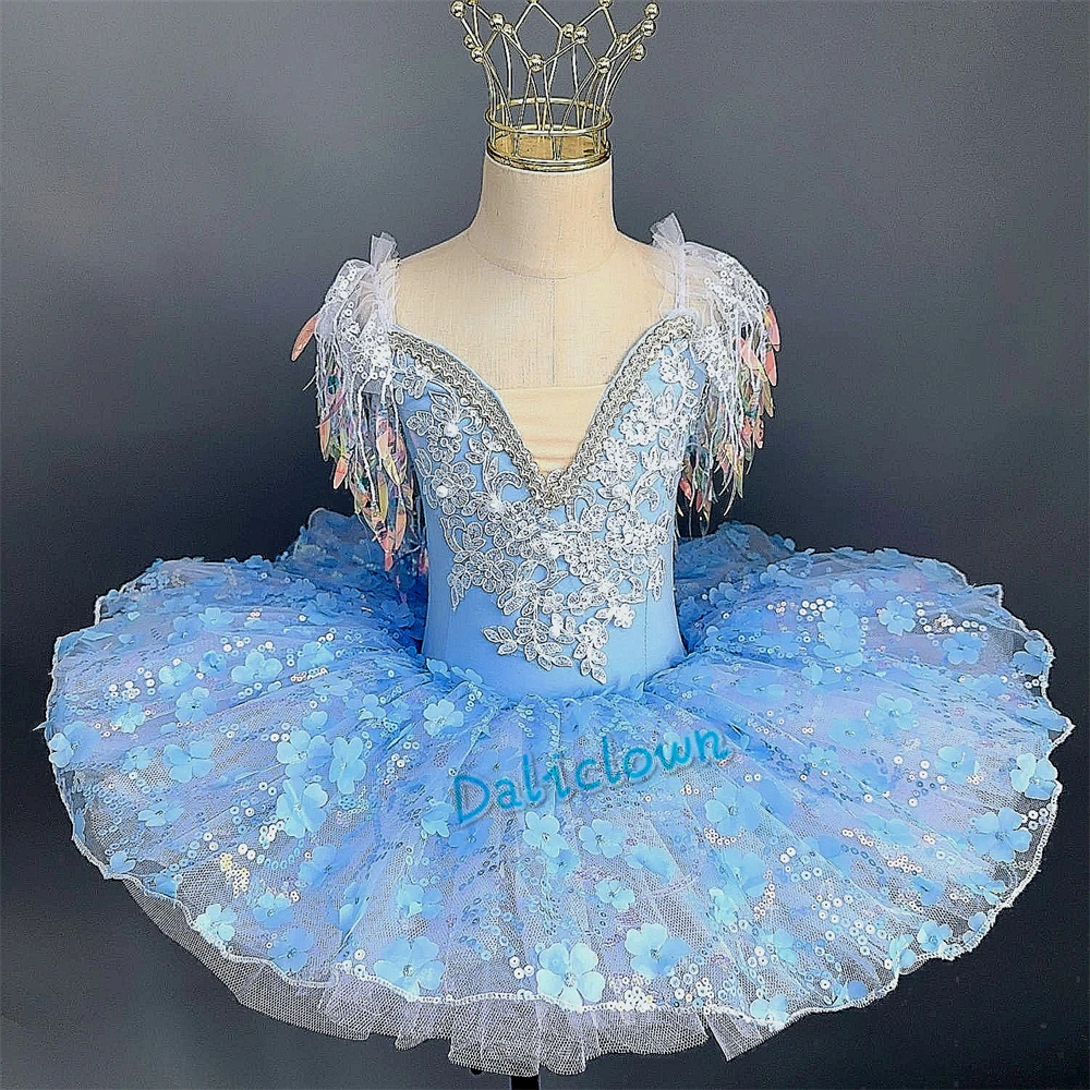 Professional-Ballerina-Ballet-Tutu-Dress-Girls-Flower-Sequin-Dance ...