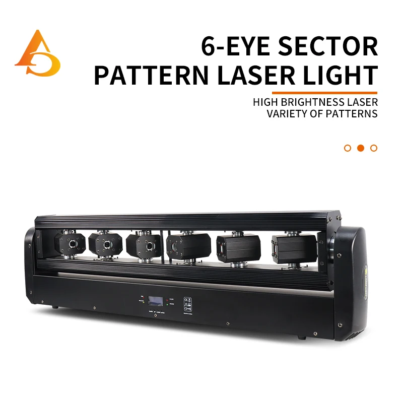 DMX-Control-6X500mw-RGB-Bar-Light-DJ-Laser-Projector-6-Eyes-Beam-Lasers ...