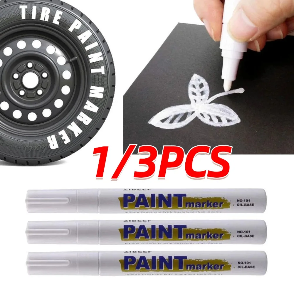 1-3pcs-Car-Paint-Pen-Waterproof-Car-Wheel-Tire-Oily-Painting-Mark-Pen ...
