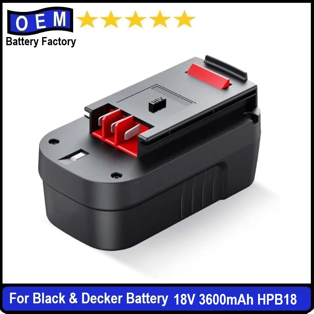 3.6Ah Battery For Black and Decker 18V HPB18 HPB18-OPE A1718 A18 A18E ...