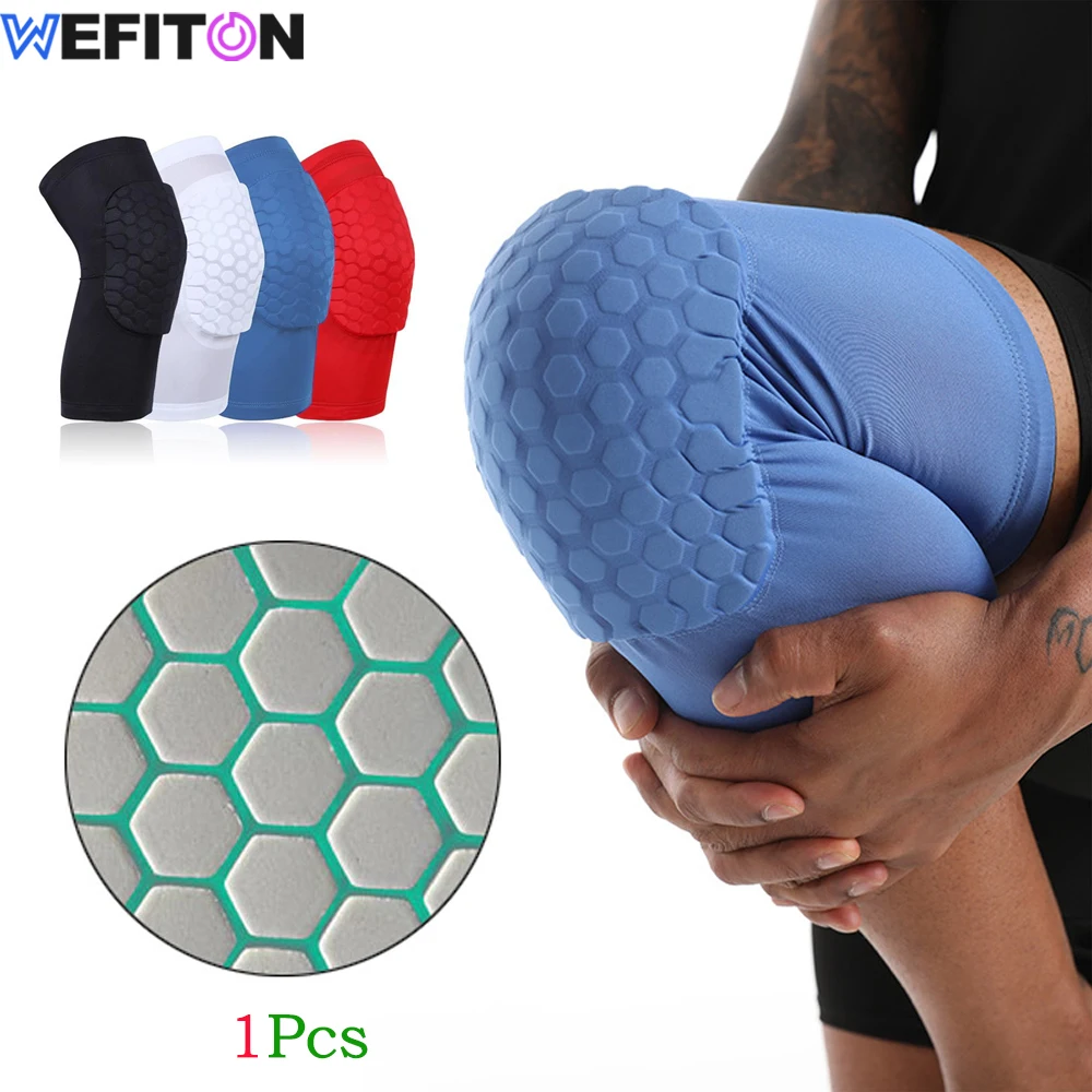 1Pcs-Knee-Pads-Honeycomb-Short-Knee-Support-for-Youth-Adults-Basketball ...