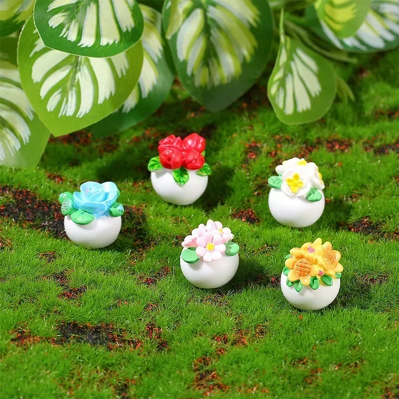Dollhouse-Miniature-Mini-Flower-Potted-for-Green-Plant-in-Pot-Doll ...