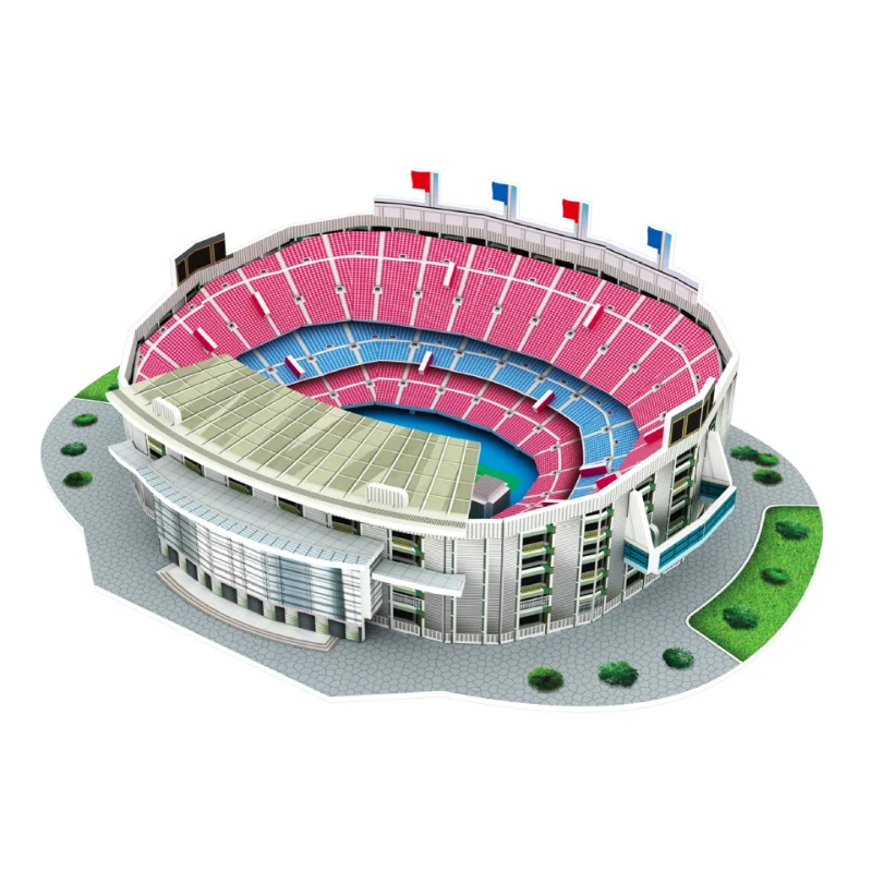 Feooe-Camp-Nou-Stadium-DIY-3D-Paper-Puzzle-Football-Field-Model ...