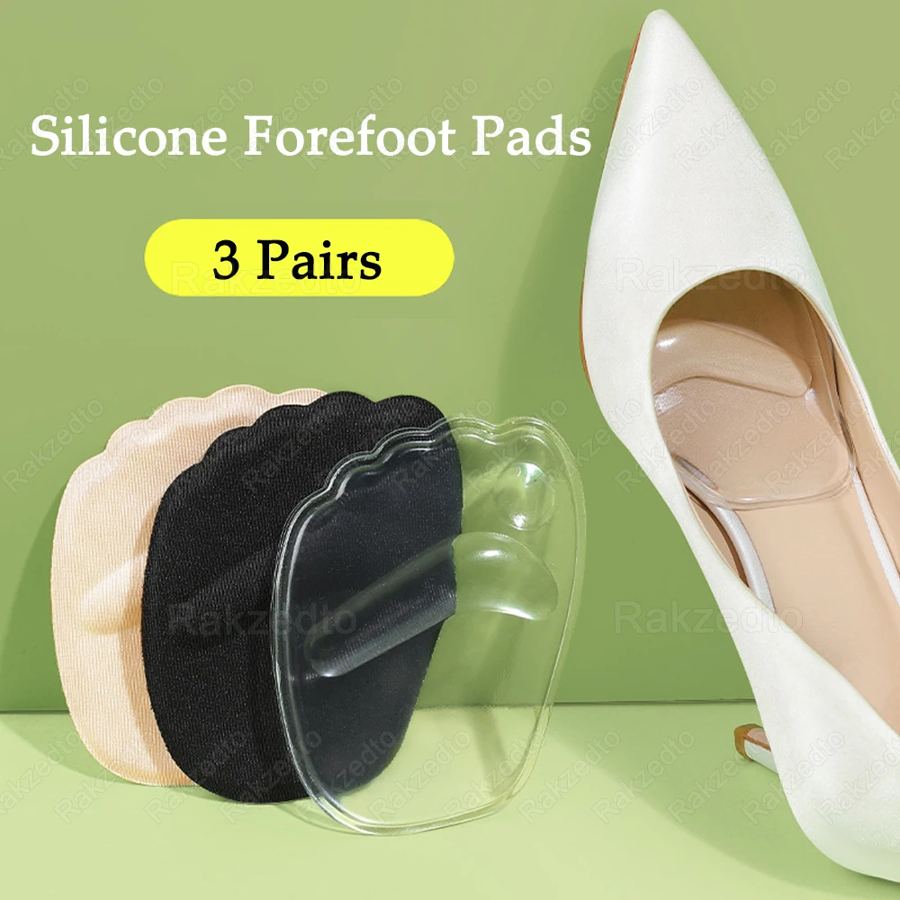 6pcs-Silicone-Foot-Pads-for-High-Heels-Non-Slip-Forefoot-Insert-Shoe ...
