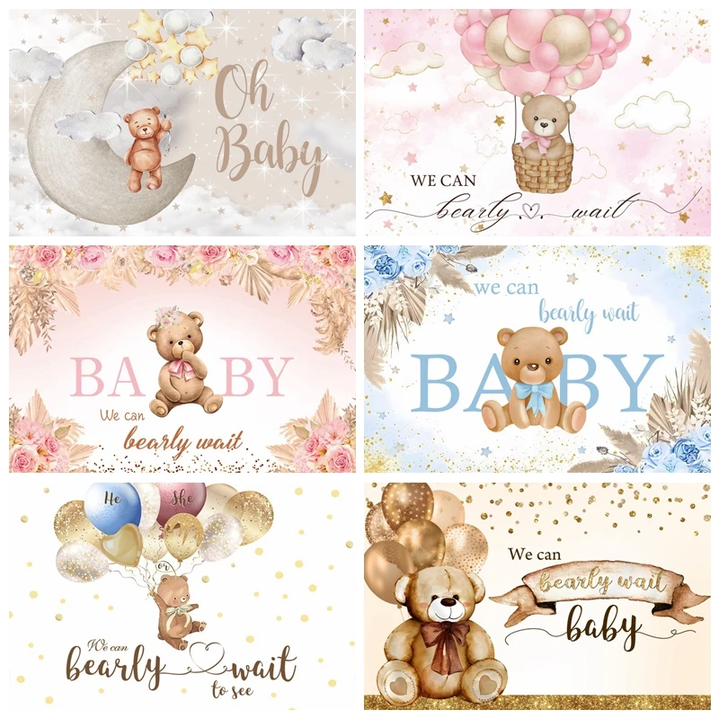 Teddy-Bear-Backdrop-for-Photography-Newborn-Baby-Kids-Birthday-Party ...