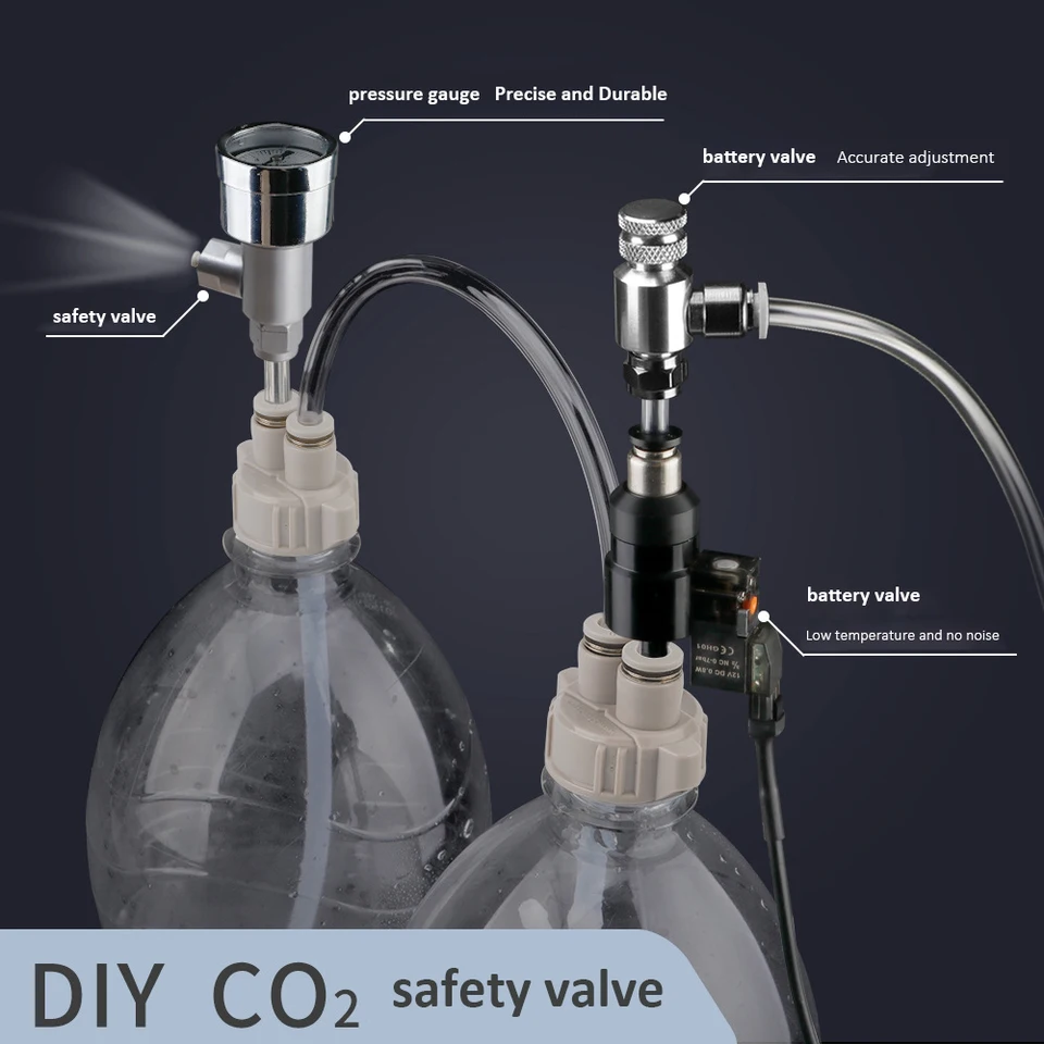 Fzone Co2 Regulator 1 Second Co2 Generator Kit G211 DIY CO2 System For ...