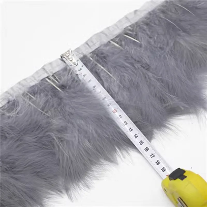2 meter gray full down feather cloth belt dance performance clothing ...