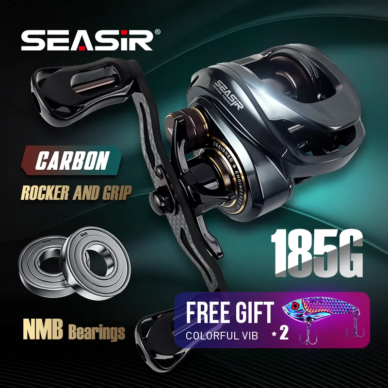 SEASIR-REPEATER-Carbon-Rocker-And-Grip-Baitcasting-Fishing-Reel-185g ...