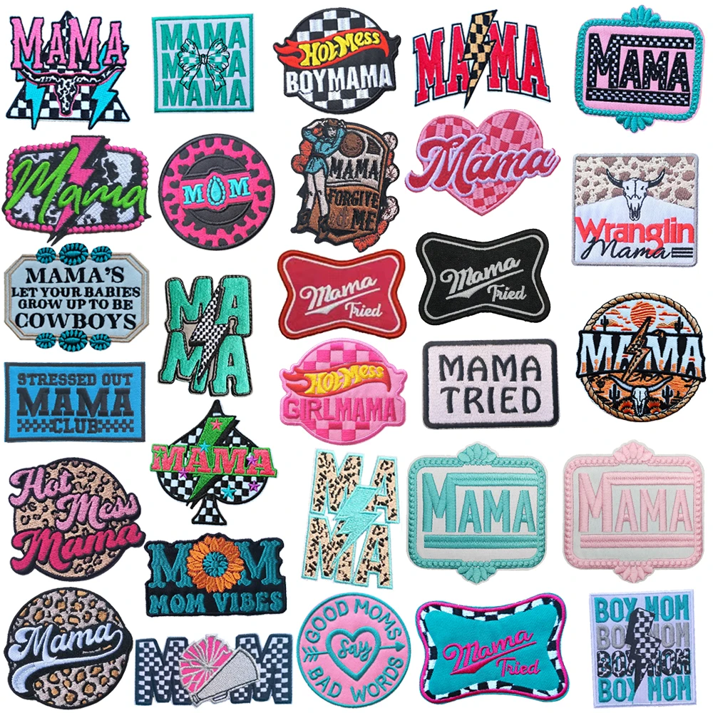 MAMA Emblem Clothing Accessories Badge Sticker Embroidered Embroidery ...