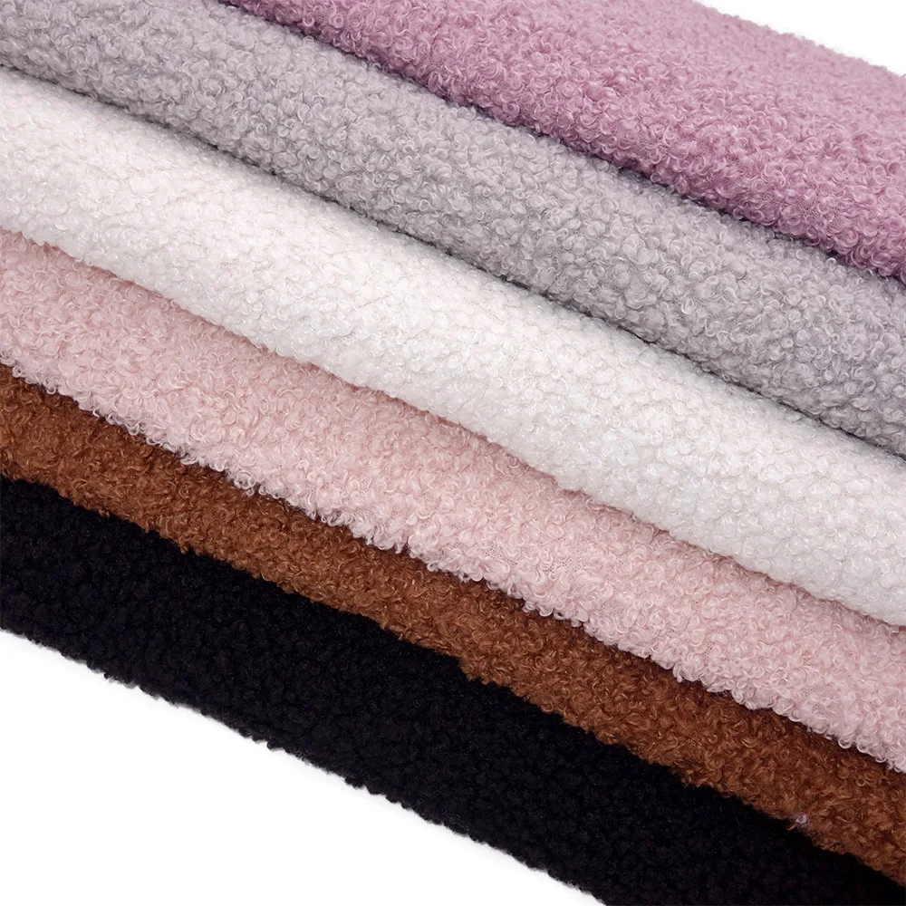 Teddy-Plush-Lamb-Fleece-Plush-Fabric-Solid-Color-Polyester-Flannel-for ...