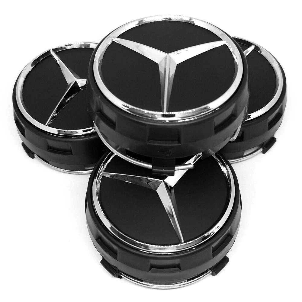 4pcs-75mm-Black-Wheel-Center-Hub-Caps-for-Mercedes-Benz-AMG-A45-CLA45 ...