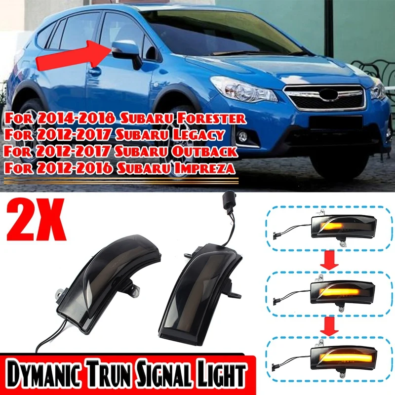 Car-LED-Dynamic-Side-Mirror-Blinker-Light-Turn-Signal-Lamp-for-Subaru ...