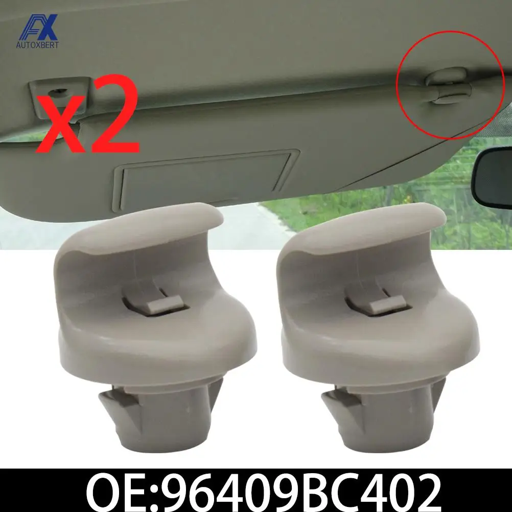 2Pcs New Car Sunvisor Sun Visor Clips Hook Holder Bracket Cover For ...