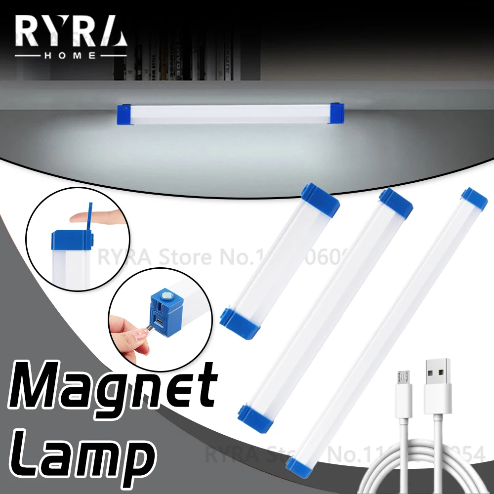 Portable-Light-Tubes-LED-Luminous-Tubes-Magnet-Work-Light-USB ...