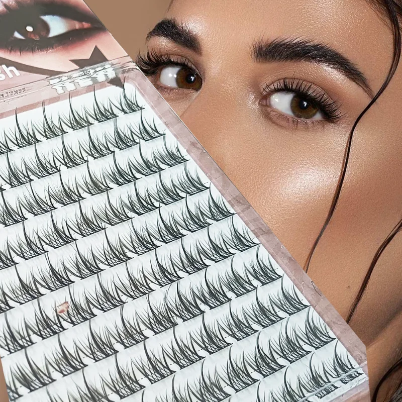 10-rows-Eyelash-clusters-natural-False-eyelashes-DIY-lash-clusters ...
