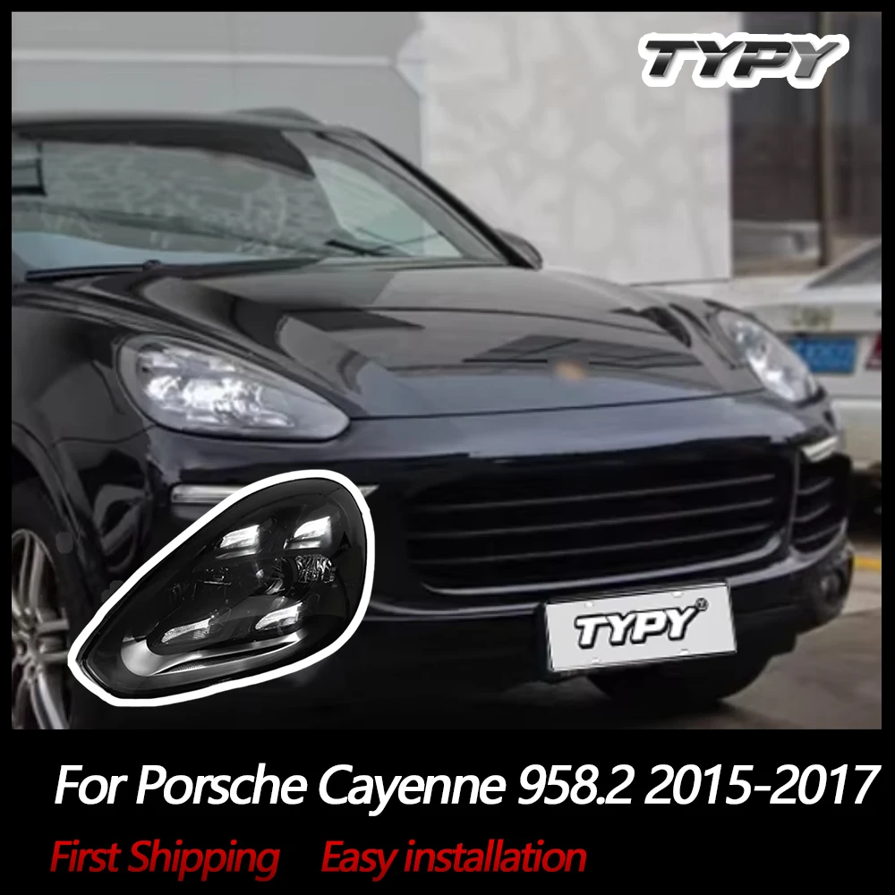 TYPY Car Headlights For Porsche Cayenne 958.2 2015-2017 LED Car Lamps ...
