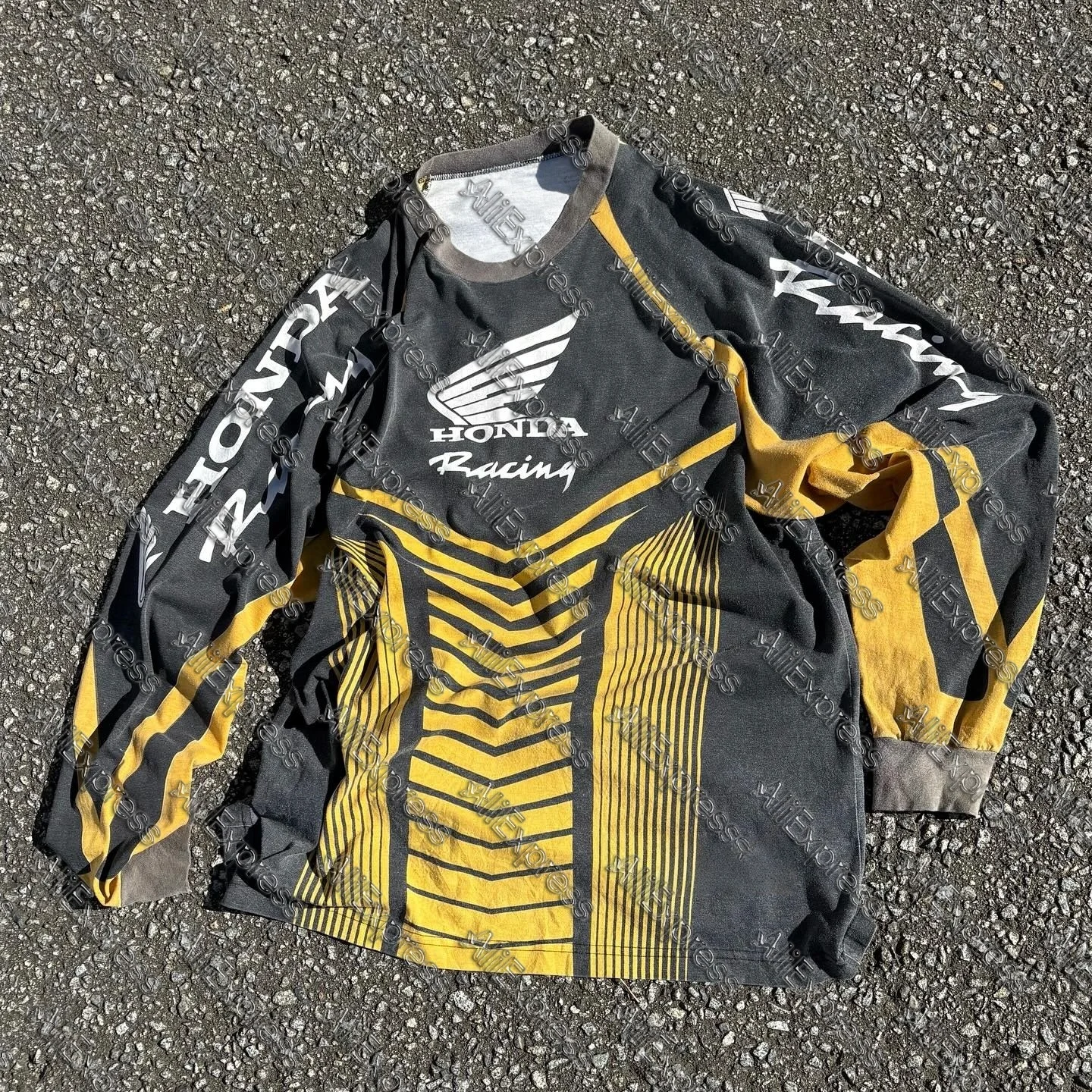 Honda Racing Quick Dry Motorcycle Jersey Long Sleeve Breathable T-Shirt ...