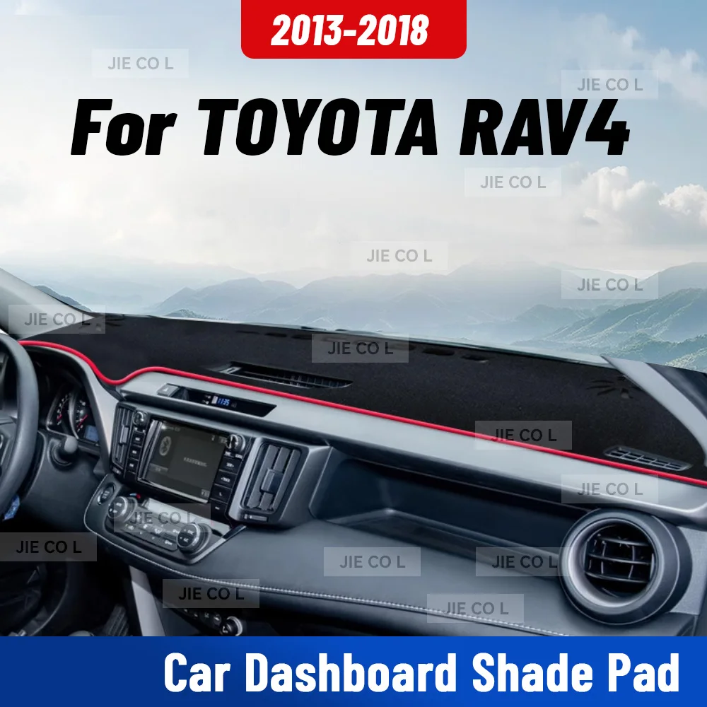 For TOYOTA RAV4 2013-2018 Car Dashmat Anti-UV Dashboard Cover Dash Mat ...
