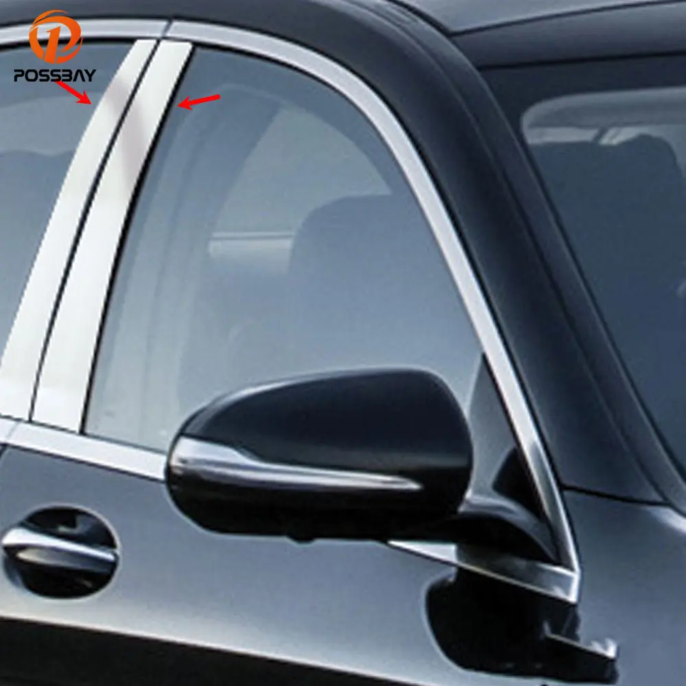 6pcs/Set Car Chrome Window Pillar Posts Cover Trim for Mercedes-Benz S ...