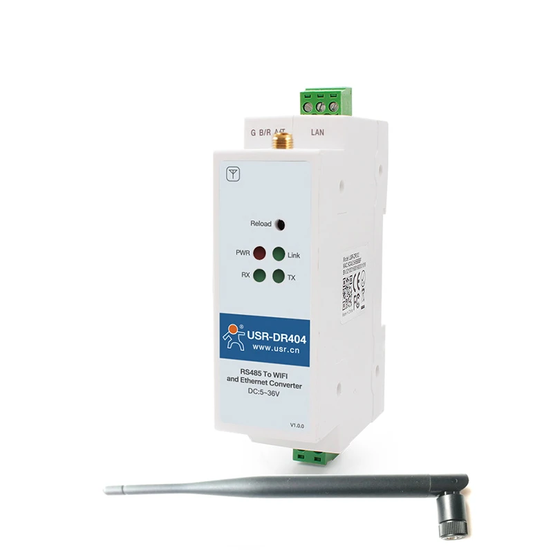 1pc Din-rail Serial Wifi Converter Rs485 To Wireless Wifi Rj45 Ethernet ...