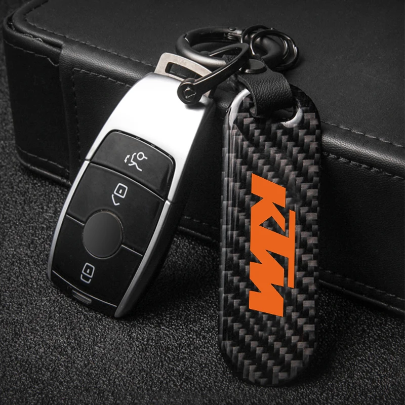 Carbon-Keychain-Car-Key-Ring-Motorcycle-Accessories-For-KTM-RC-Duke-390 ...