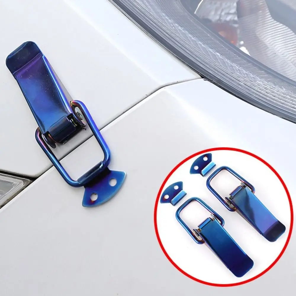 2 Pcs Quality Latch Pins Car Bumper Pull Hooks Universal Metal Down ...