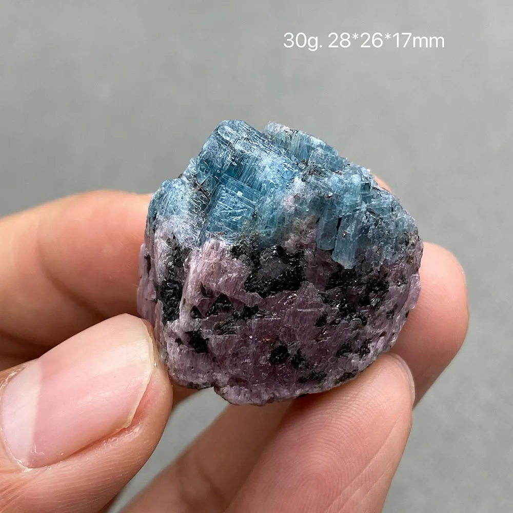 Rock Crystal Ruby Blue