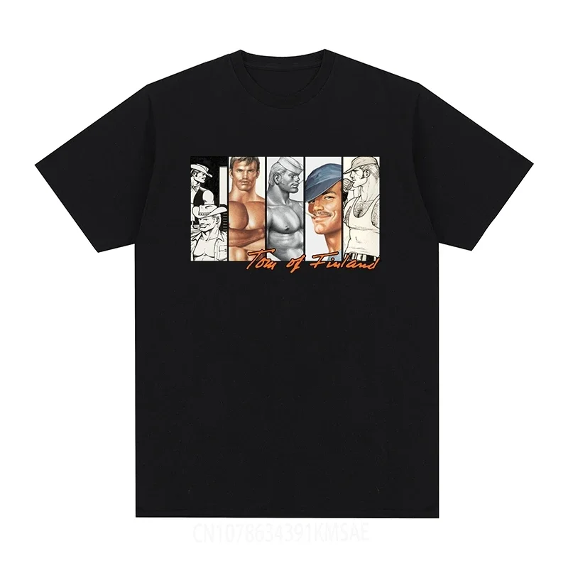 Футболка том ЛГБТ Финляндии для геев, Радужный ковбой, искусственный ...