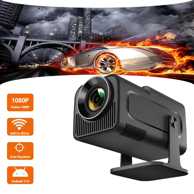 HY320-Projector-4K-Native-1080P-Android-11-Dual-WIFI6-390ANSI-BT5-0 ...