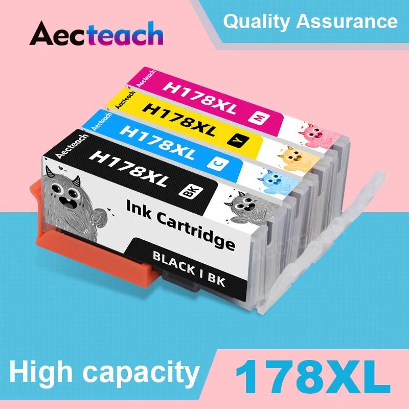 Aecteach For HP 178 Ink Cartridge Replacement For HP178 178XL ...