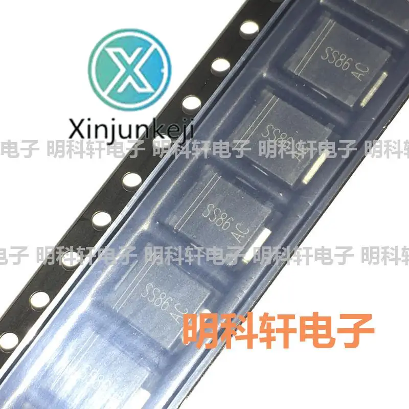 30pcs orginal new SS86C SS86 SMC DO-214AB 60V/8A SMD Schottky Diode
