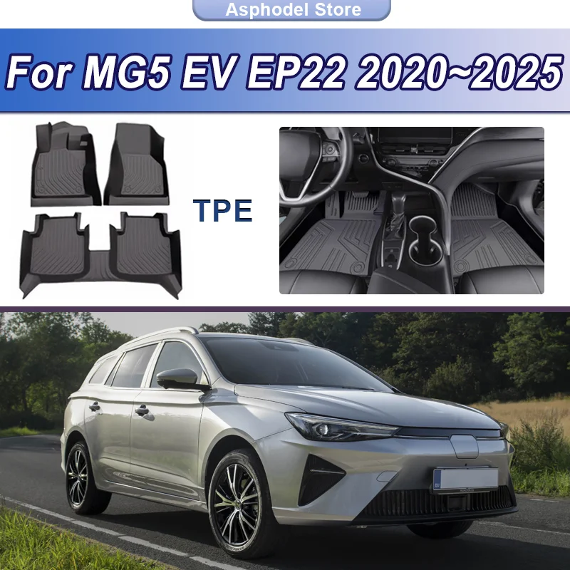For MG5 EV EP22 Roewe Ei5 2020~2025 TPE Car Floor Mat Waterproof Foot ...