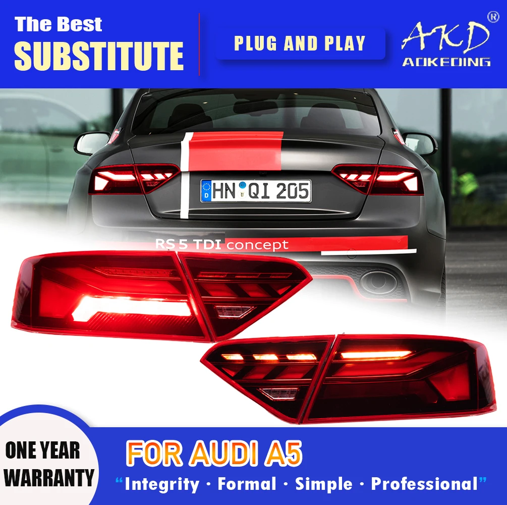 Tail-Lamp-For-Car-Audi-A5-2008-2016-A5-Tail-Lights-Led-Fog-Lights-DRL ...
