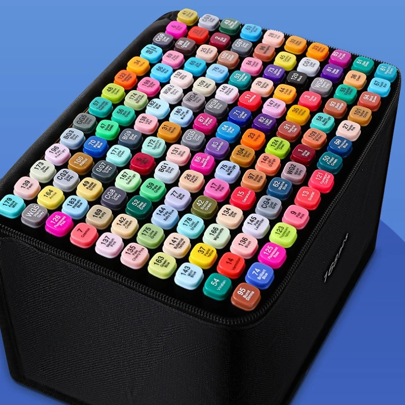 24/36/48/60/80 Color Double-head Marker Set Bright Colors Can Be ...