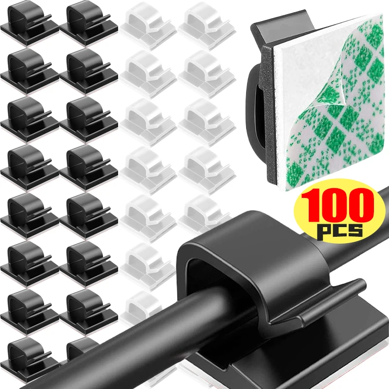 Clips-de-Cable-autoadhesivos-gesti-n-de-cables-soporte-de-cables ...