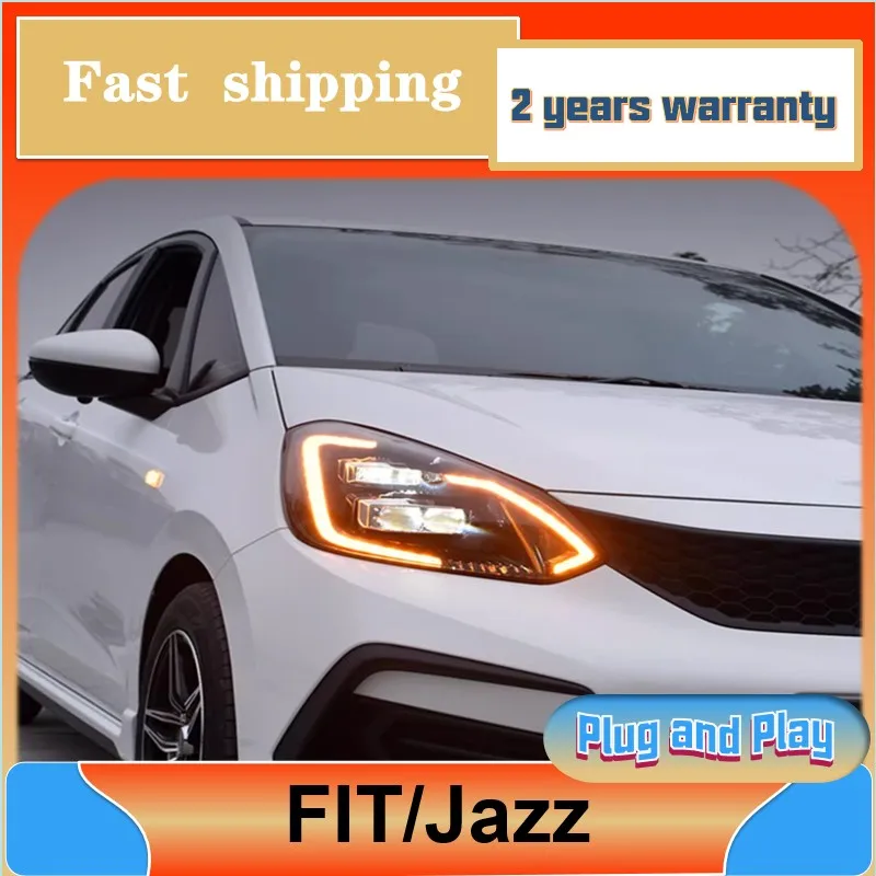 Car-Styling-for-Honda-Fit-Headlamp-2021-Jazz-Headlight-GR9-DRL-Turn ...