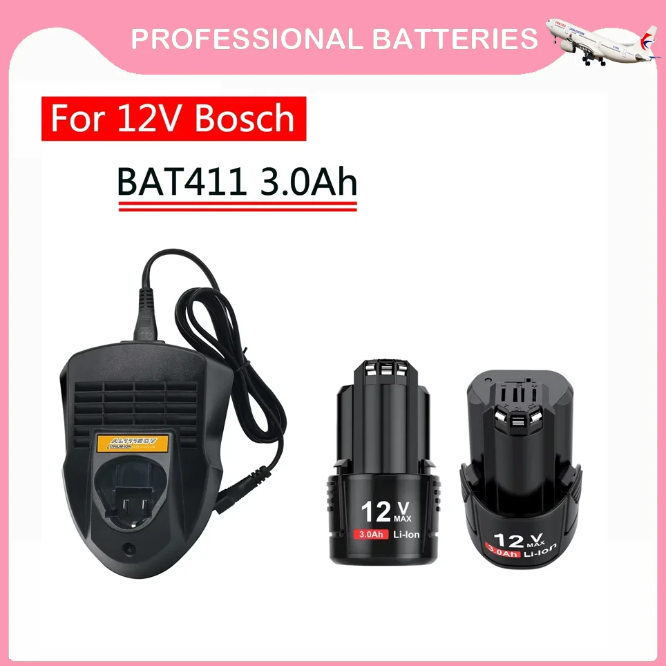12V Bosch 3000mAh BAT411 Replacement Battery Bosch 12V Battery for ...