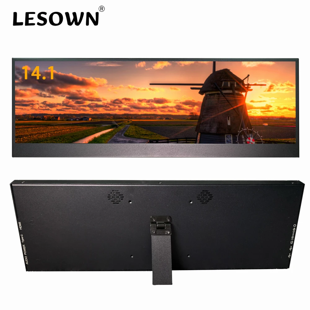 Ultrawide-Portable-Monitor-14inch-Type-C-HDMI-for-PC-Temperature-Aida ...