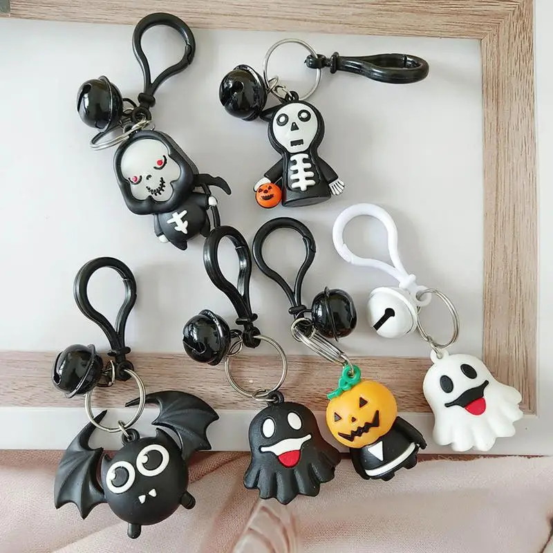 Halloween-Horror-Movie-Keyring-Scary-Ghost-Clown-Key-Chain-Small-Bell ...